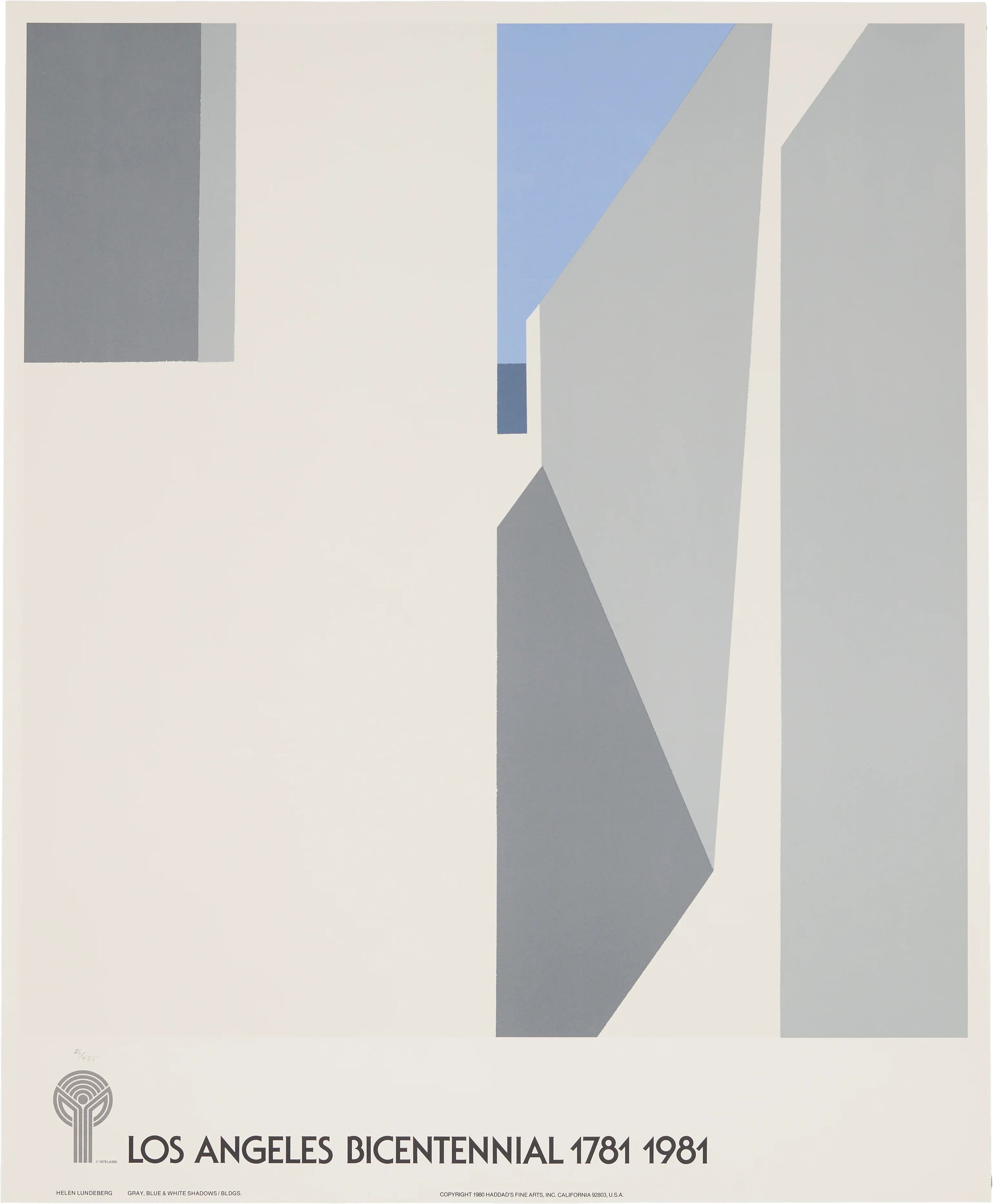 Helen Lundeberg, Los Angeles Bicentennial 1781-1981 Poster